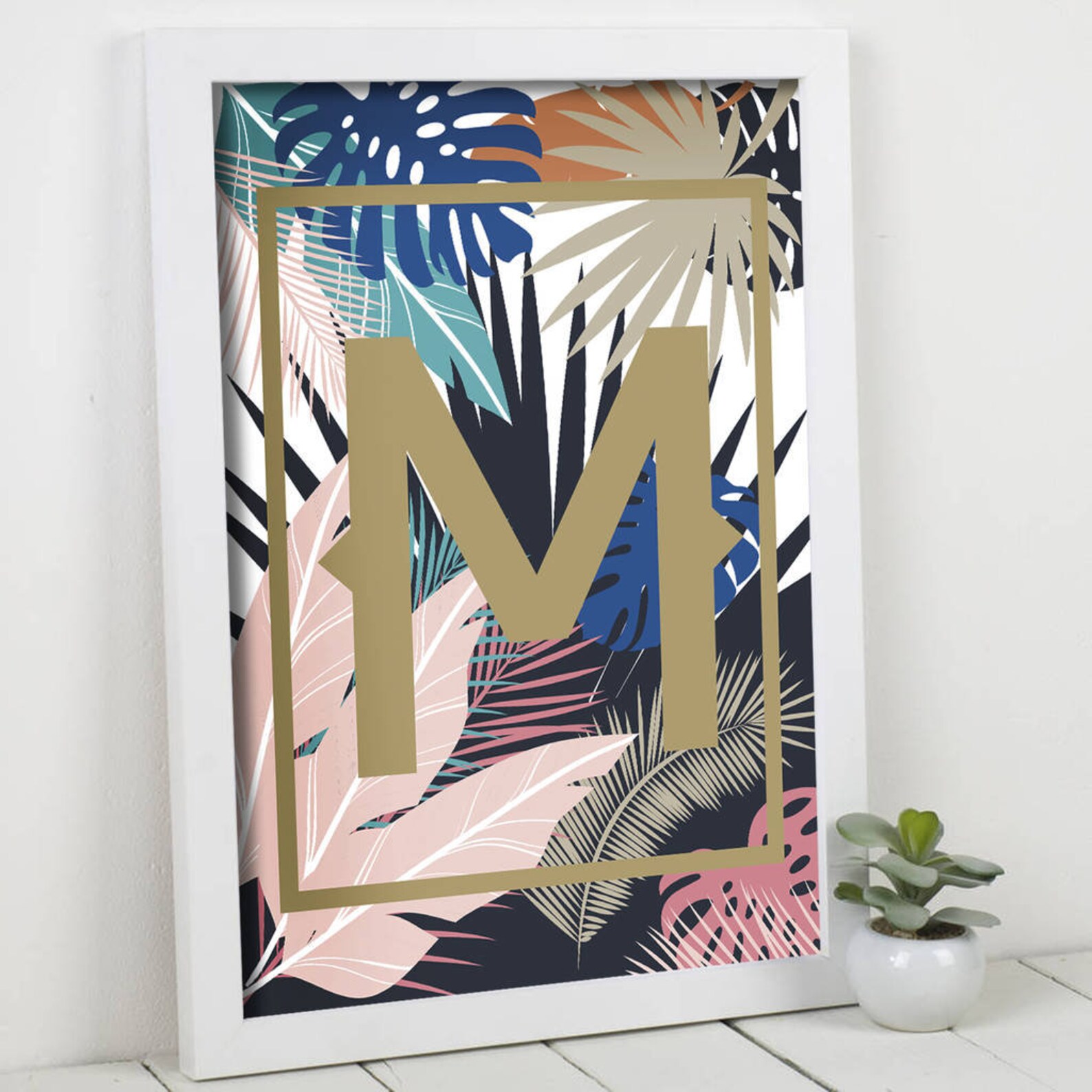 Personalised Floral Typographic Print - Etsy UK