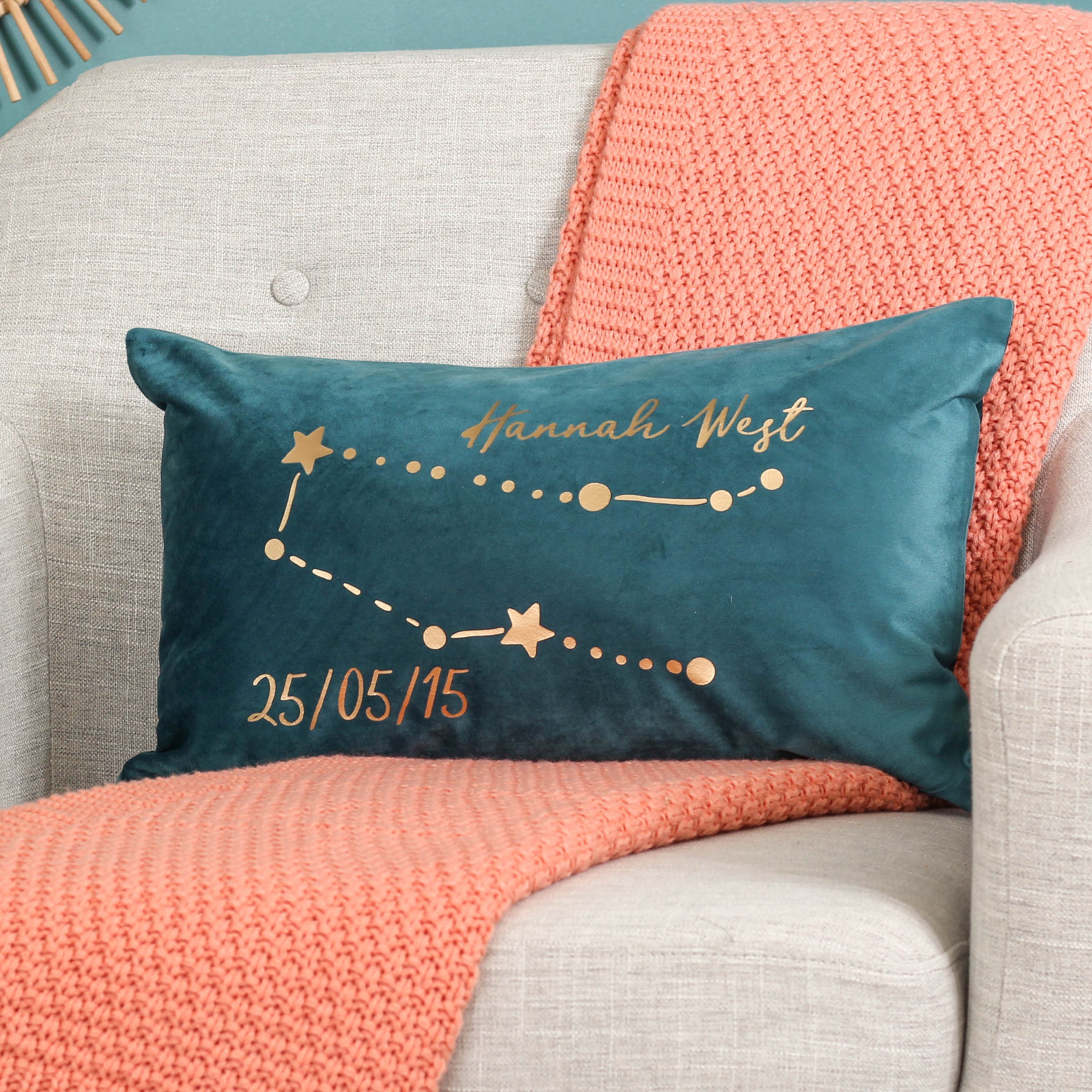 Personalised Star Sign Velvet Cushion for Her Home - Etsy UK