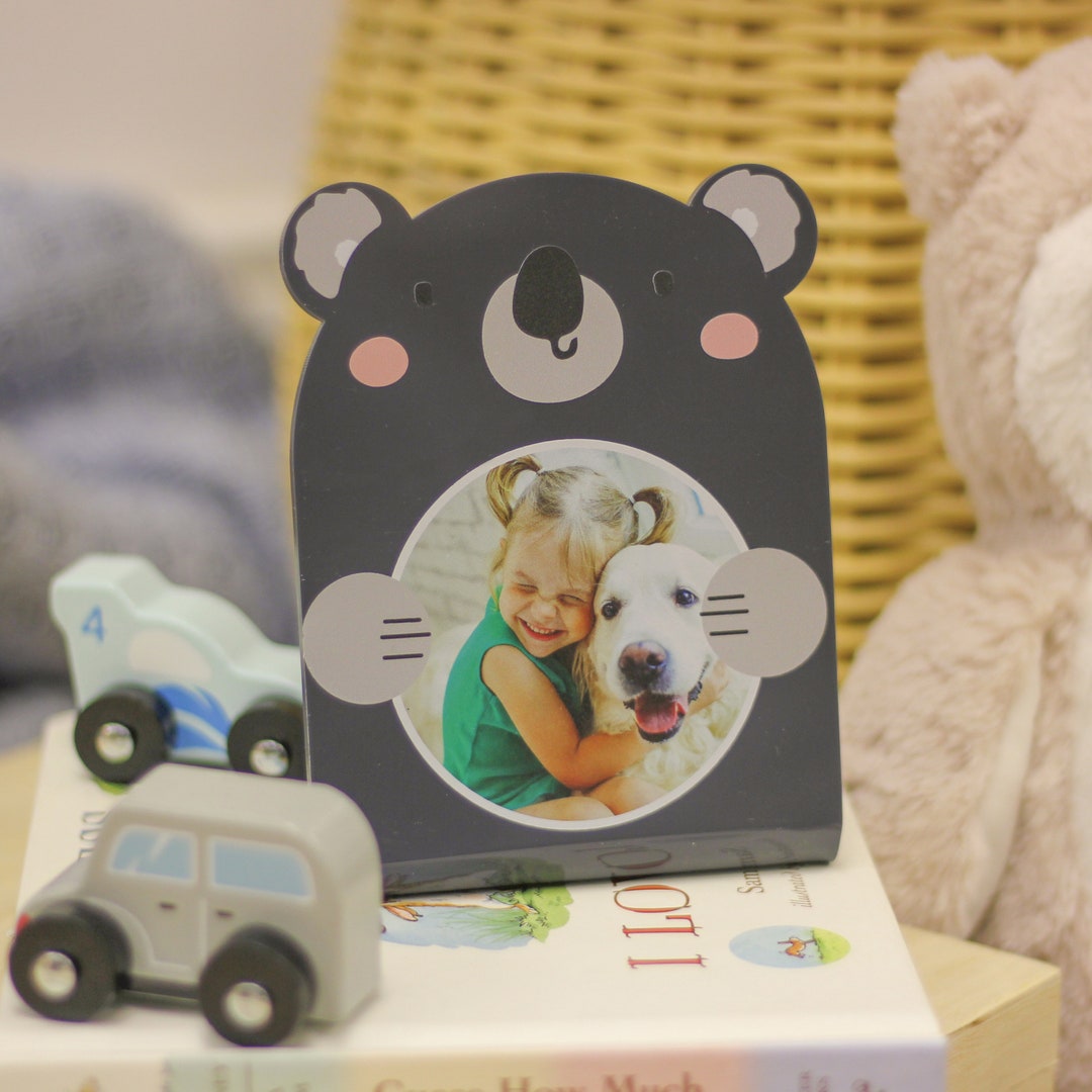 Personalised Koala Bear Kids Room Photo Frame, Keepsake for Newborn ...