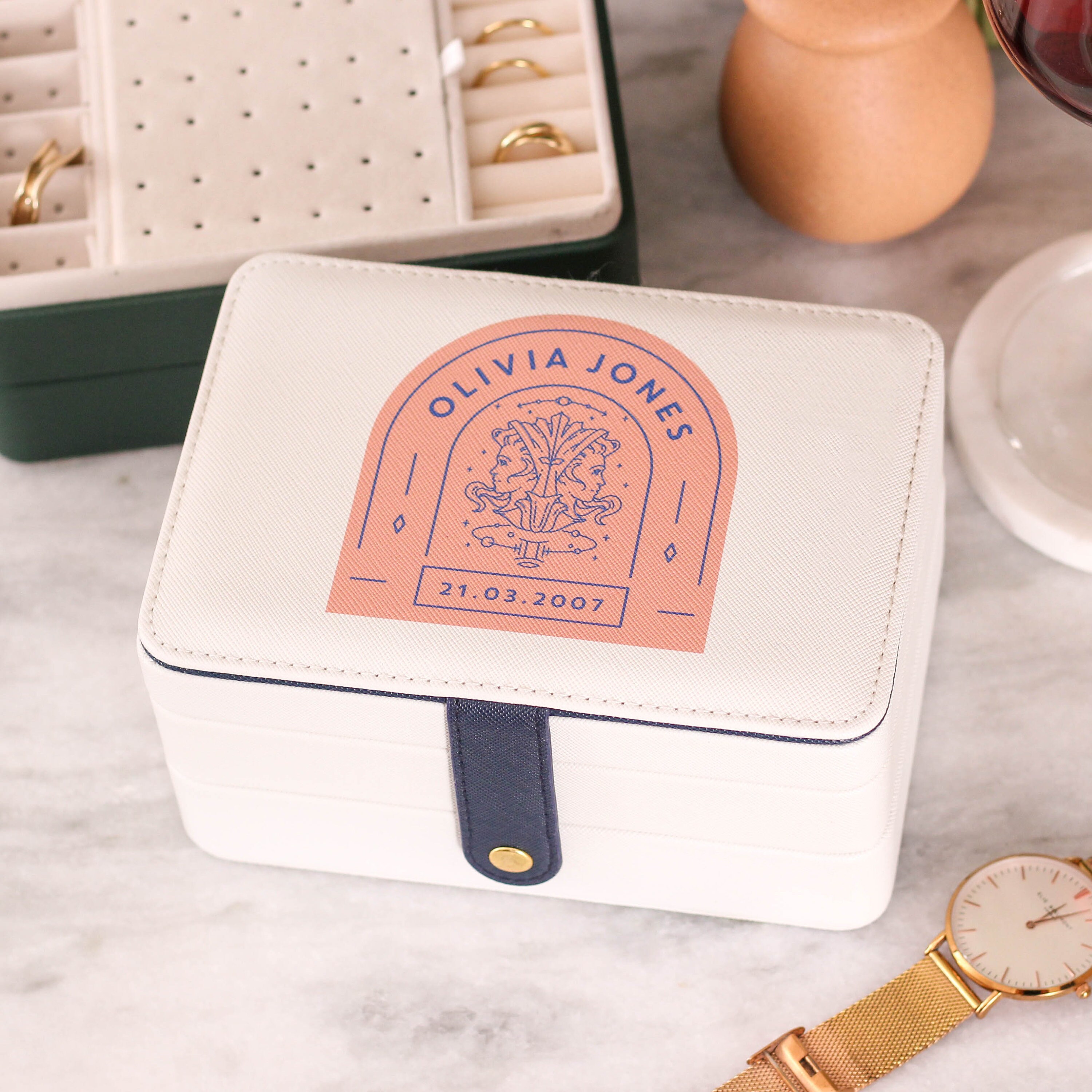 Personalised Large Birthday Star Sign Jewellery Box Ideal - Etsy