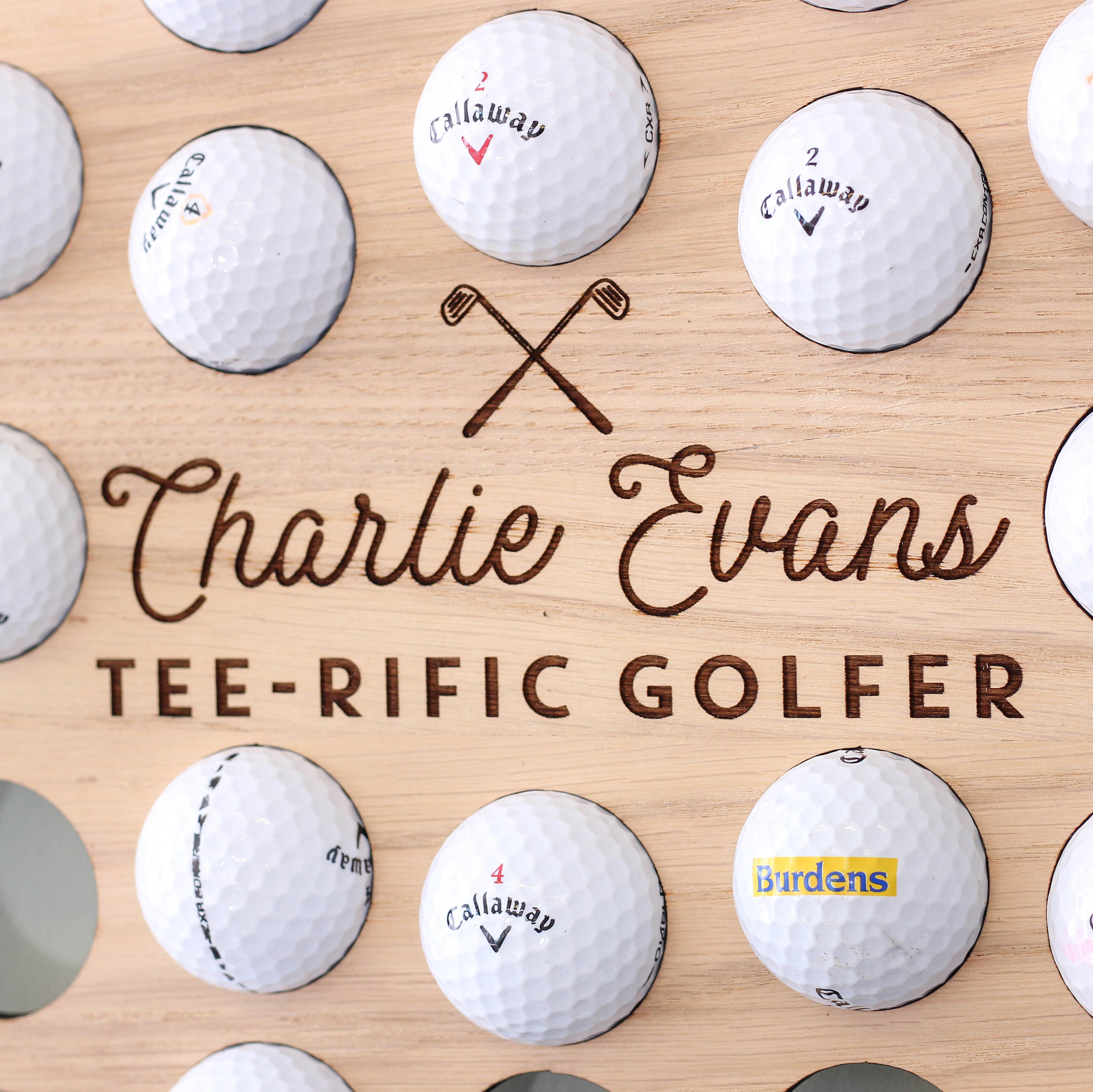 Personalised Golf Ball Wall Art Collector for the Home Golf - Etsy UK