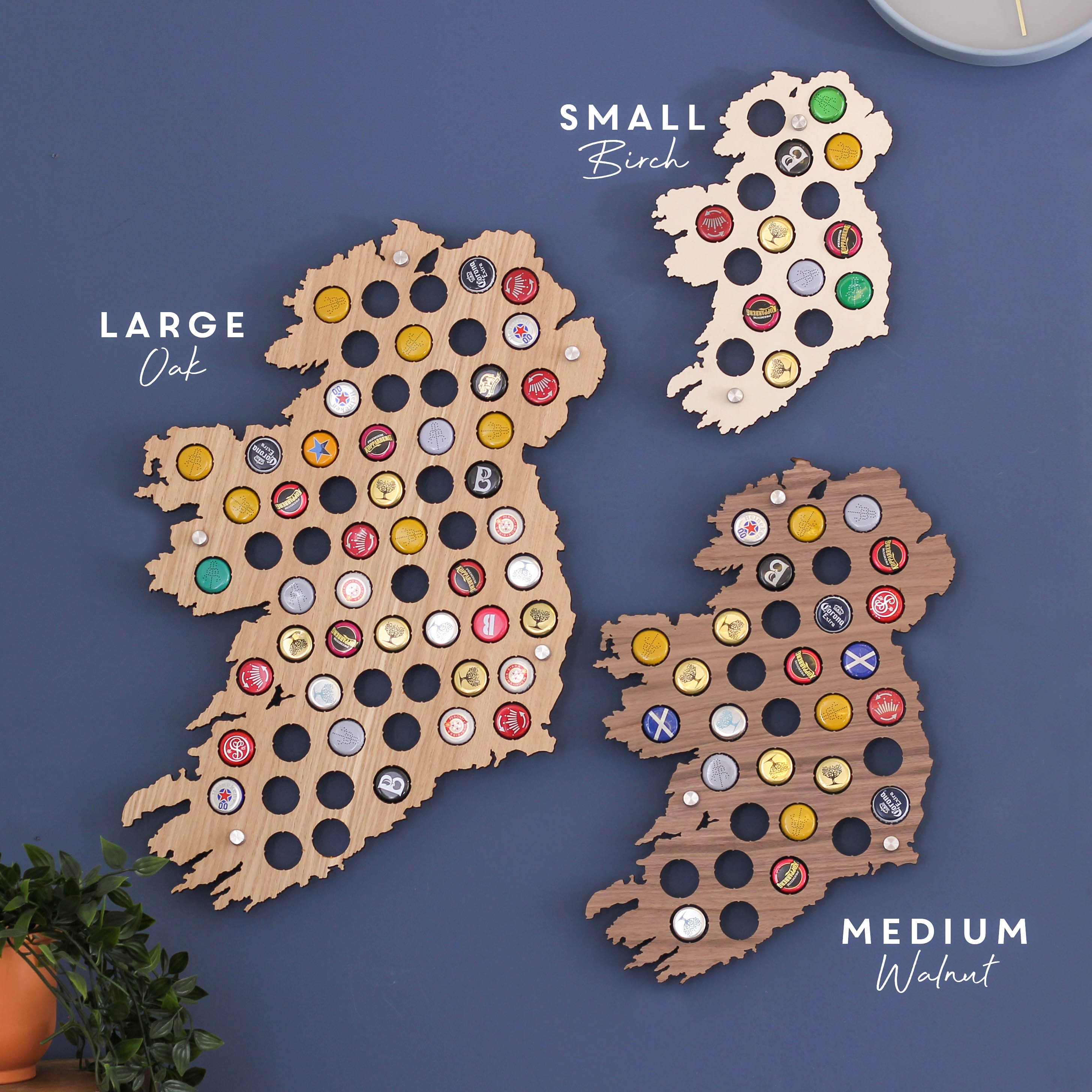 Personalised Ireland Beer Cap Map Wall Art Beer Cap - Etsy UK