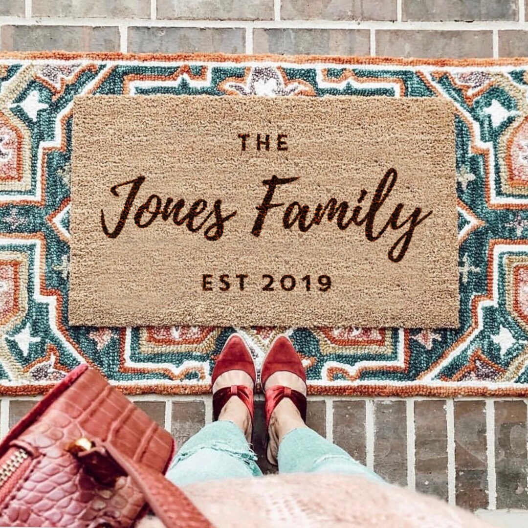 Personalised Family Doormat, Personalized Doormat, Custom Doormat ...