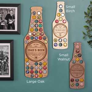 Personalised Beer Bottle Wall Art for the Home Beer Cap | Etsy