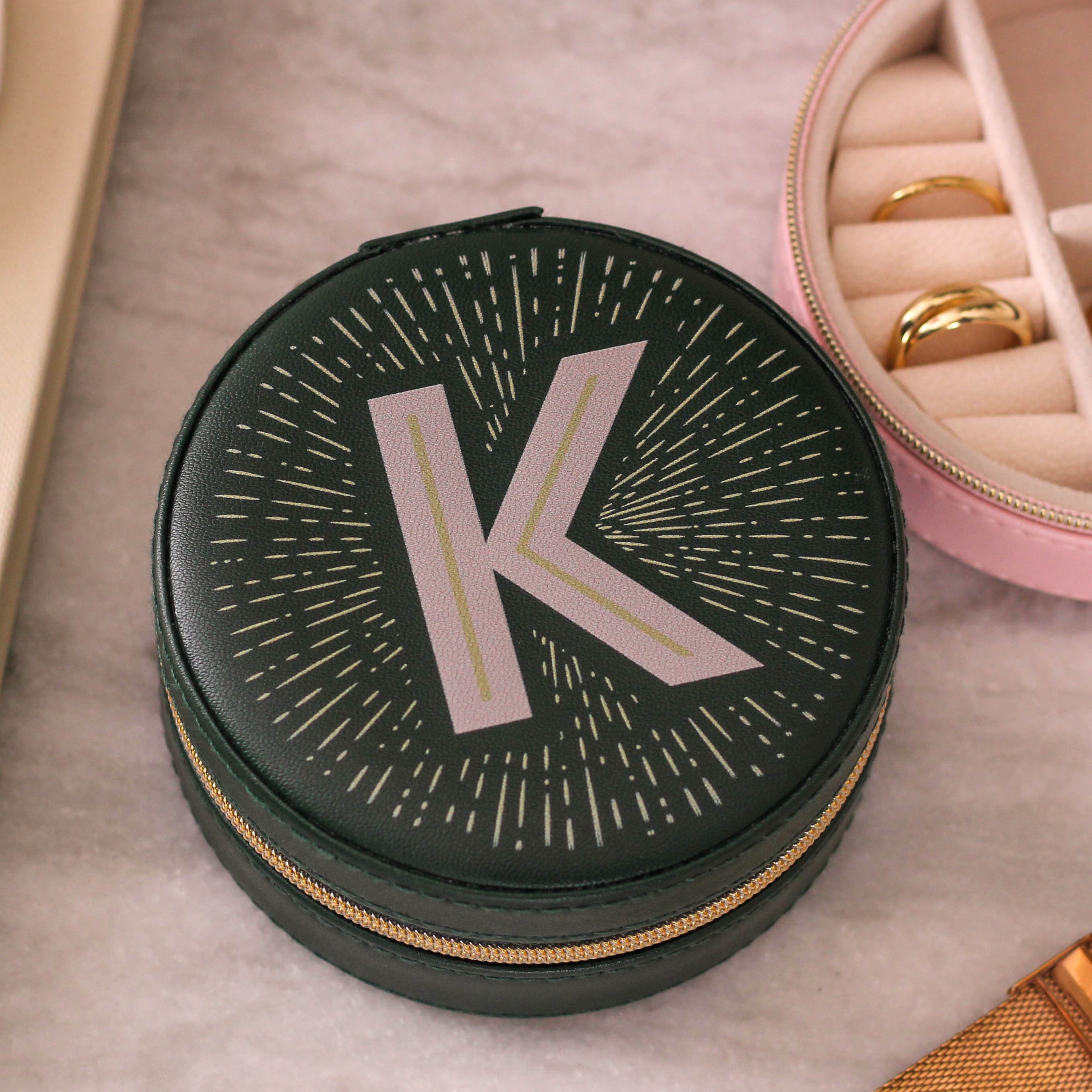 Personalised Initial Jewellery Box Travel Accessories, Personalised ...