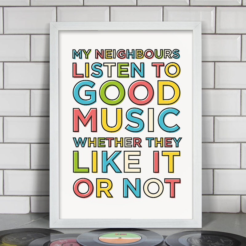 Good Neighbours Poster - Etsy UK