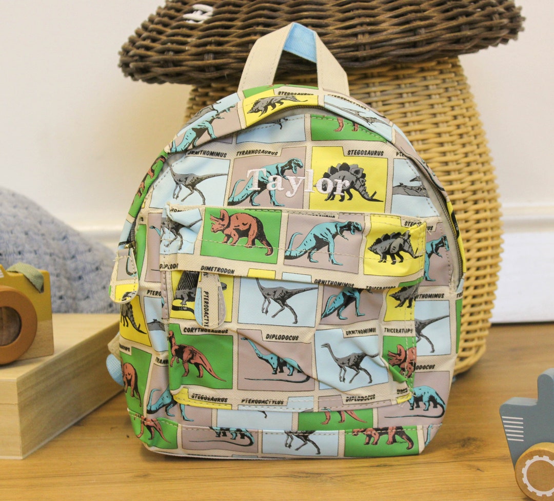 Personalised Dinosaur Backpack for Kids School Travel, School Bag ...