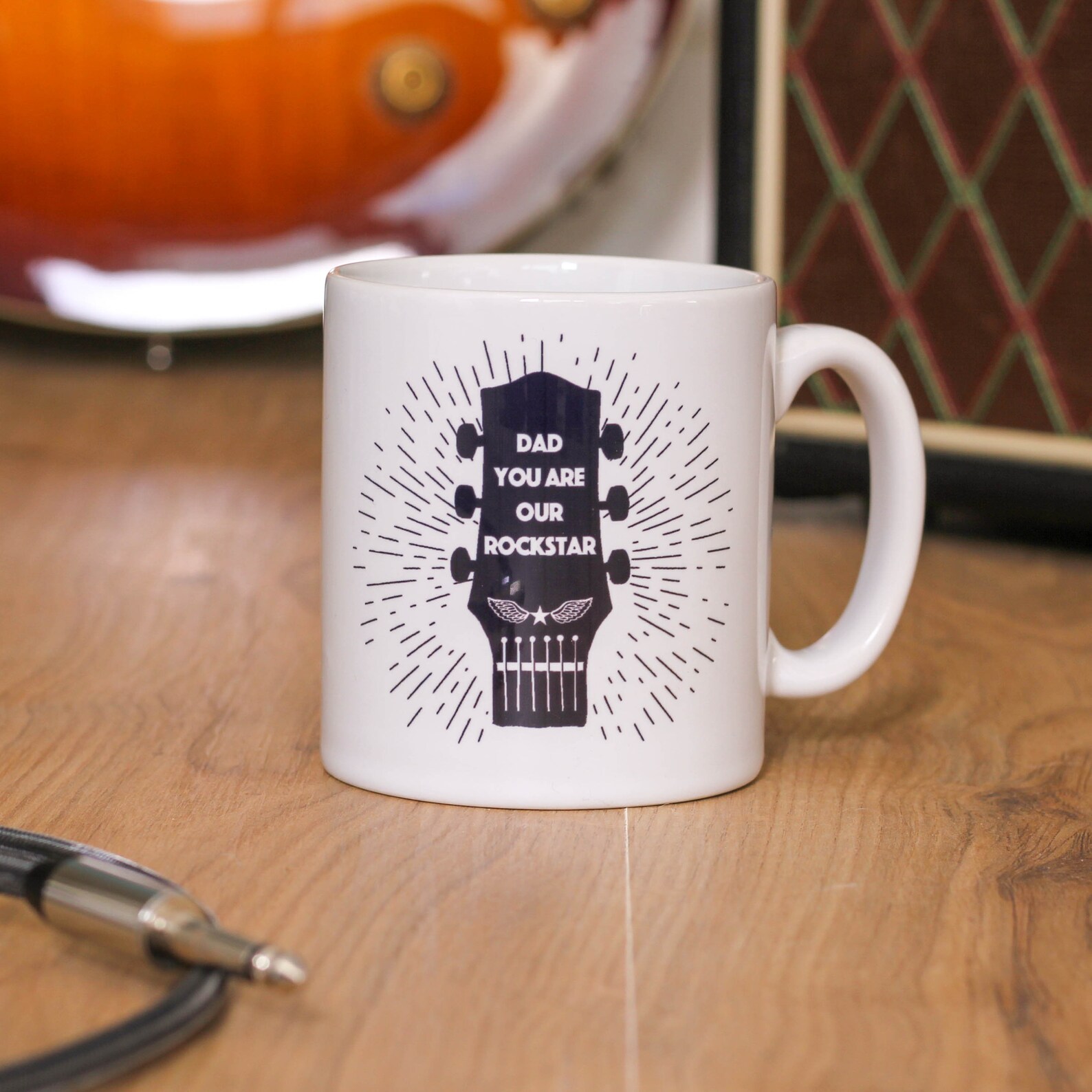 Personalised Rockstar Guitar Mug Gift for the Home, Guitar Coffee Mug ...