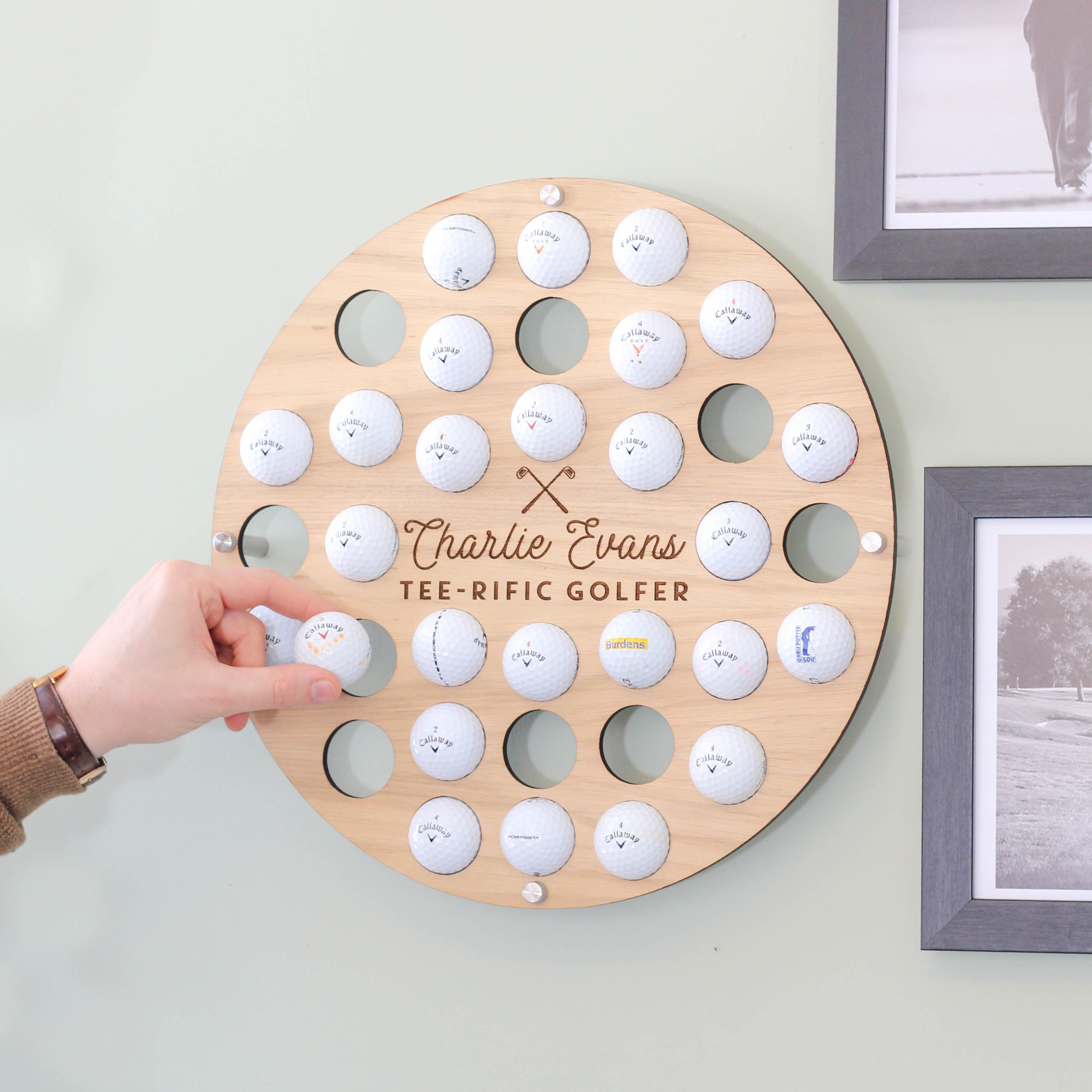Personalised Golf Ball Wall Art Collector for the Home Golf - Etsy UK