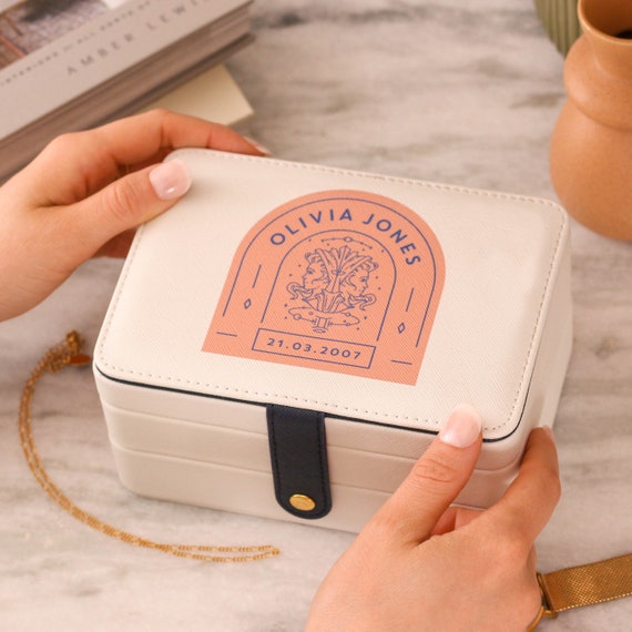 Personalised Large Birthday Star Sign Jewellery Box Ideal - Etsy