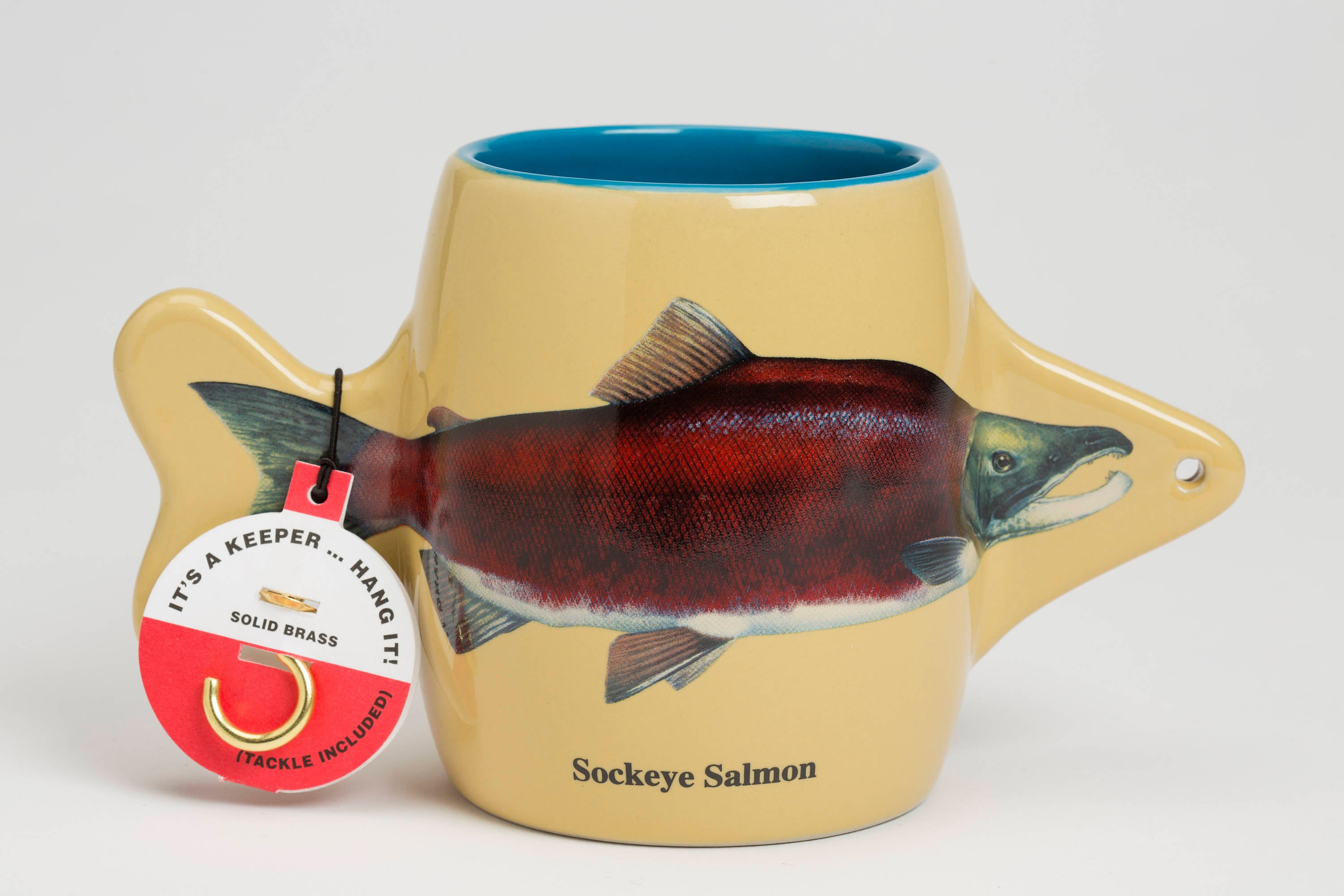 FISHMUGZ Fish Mugs Ceramic Fishing Boating Coffee Cup Novelty Gift Bass ...