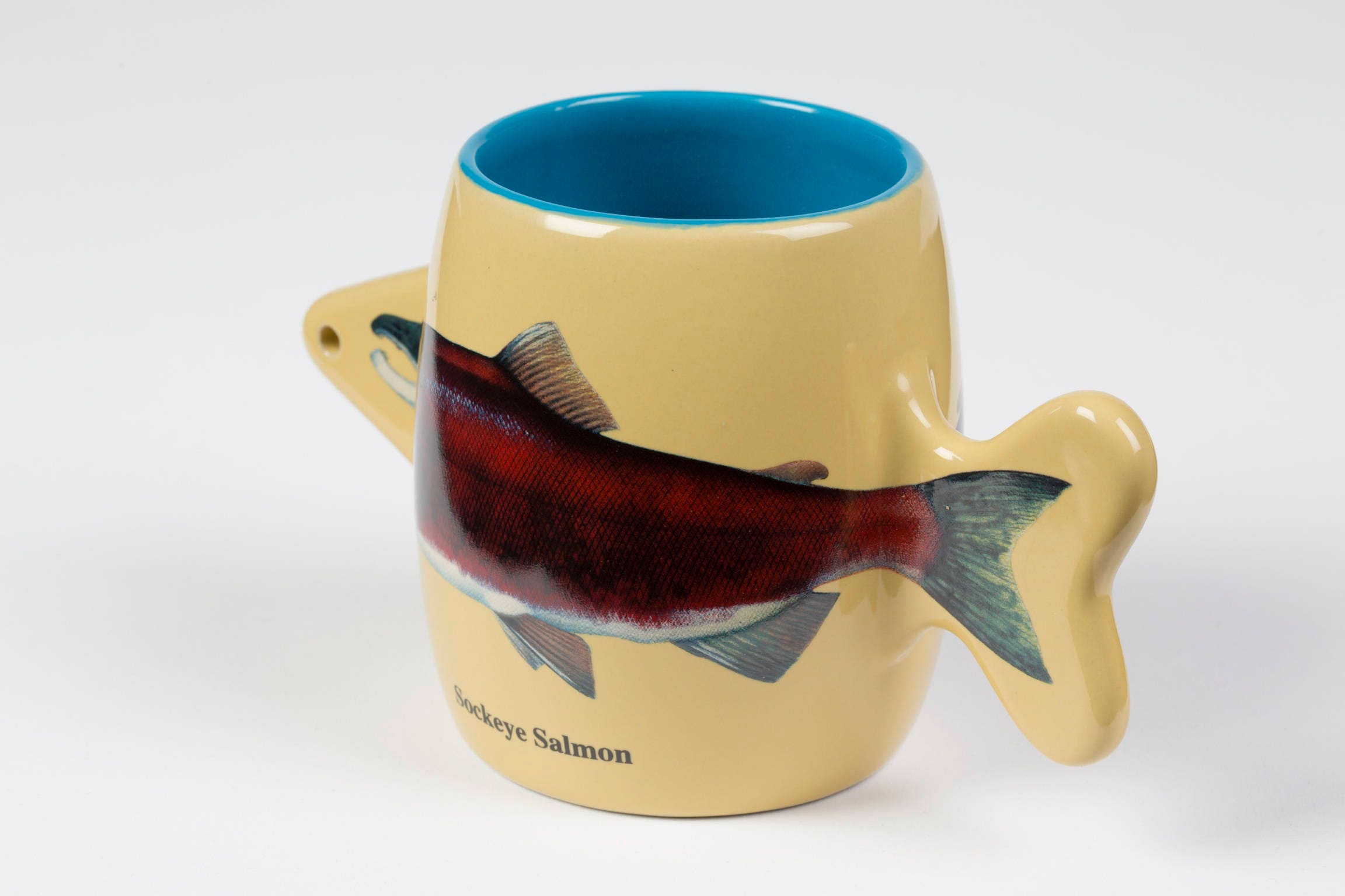 FISHMUGZ Fish Mugs Ceramic Fishing Boating Coffee Cup Novelty Gift Bass ...