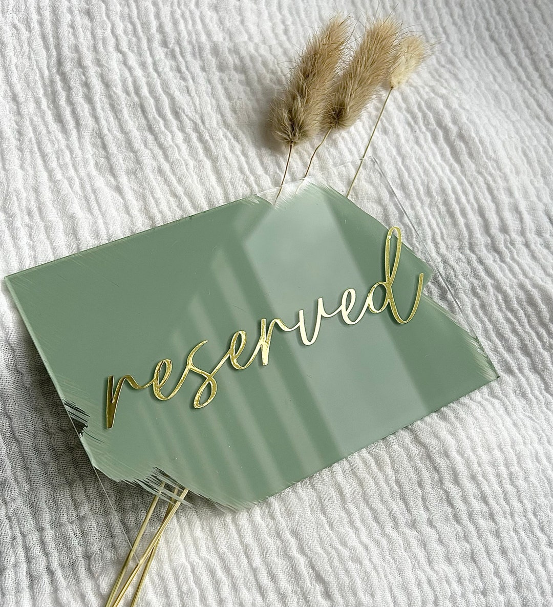 Wedding Reserve Table Sign, Wedding Acrylic Table Sign, Event Reserved ...
