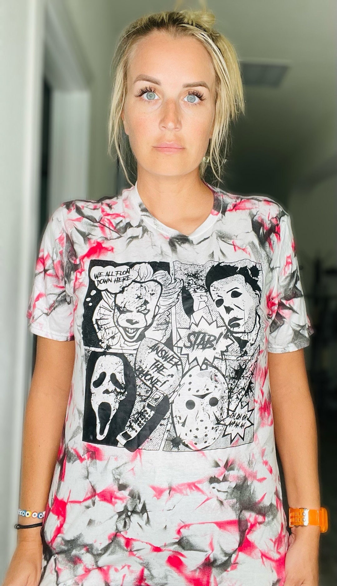 Halloween Tie Dye Tie Dye Shirt Michael Myers Shirt Ghostface Shirt Serial Killer Shirt Jason ...