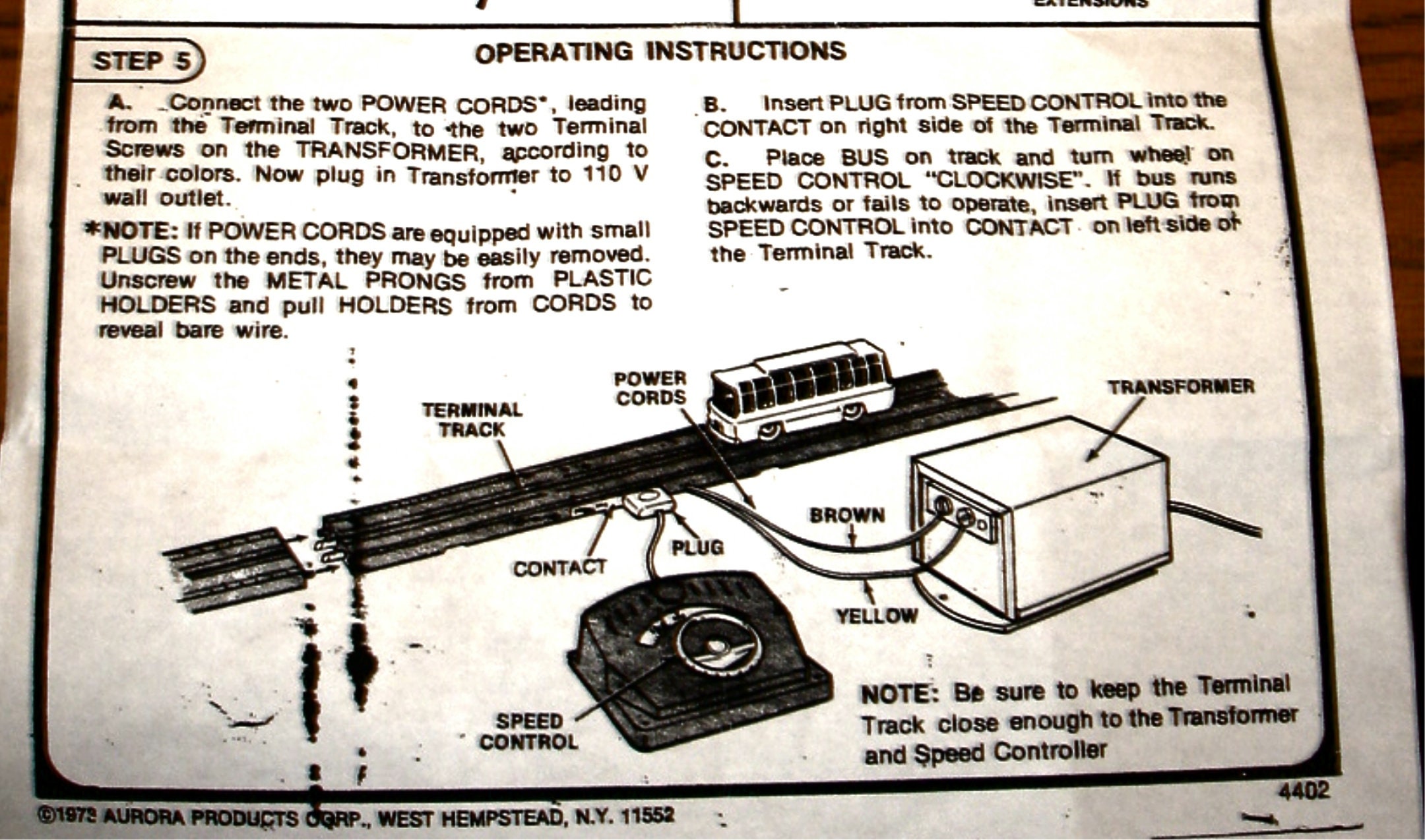 AURORA Postage Stamp Bus Speed Control 4031 A Needs TLC - Etsy