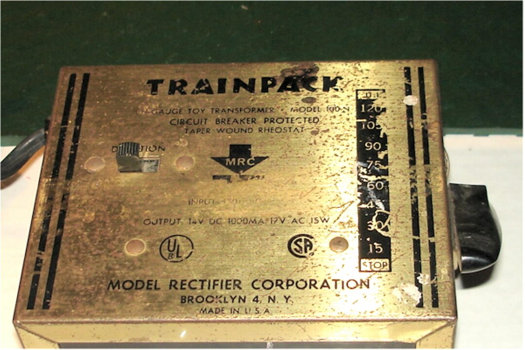 MRC - Trainpack 15 Watt Transformer #100 N - Power Supply - AC WORKS - Etsy