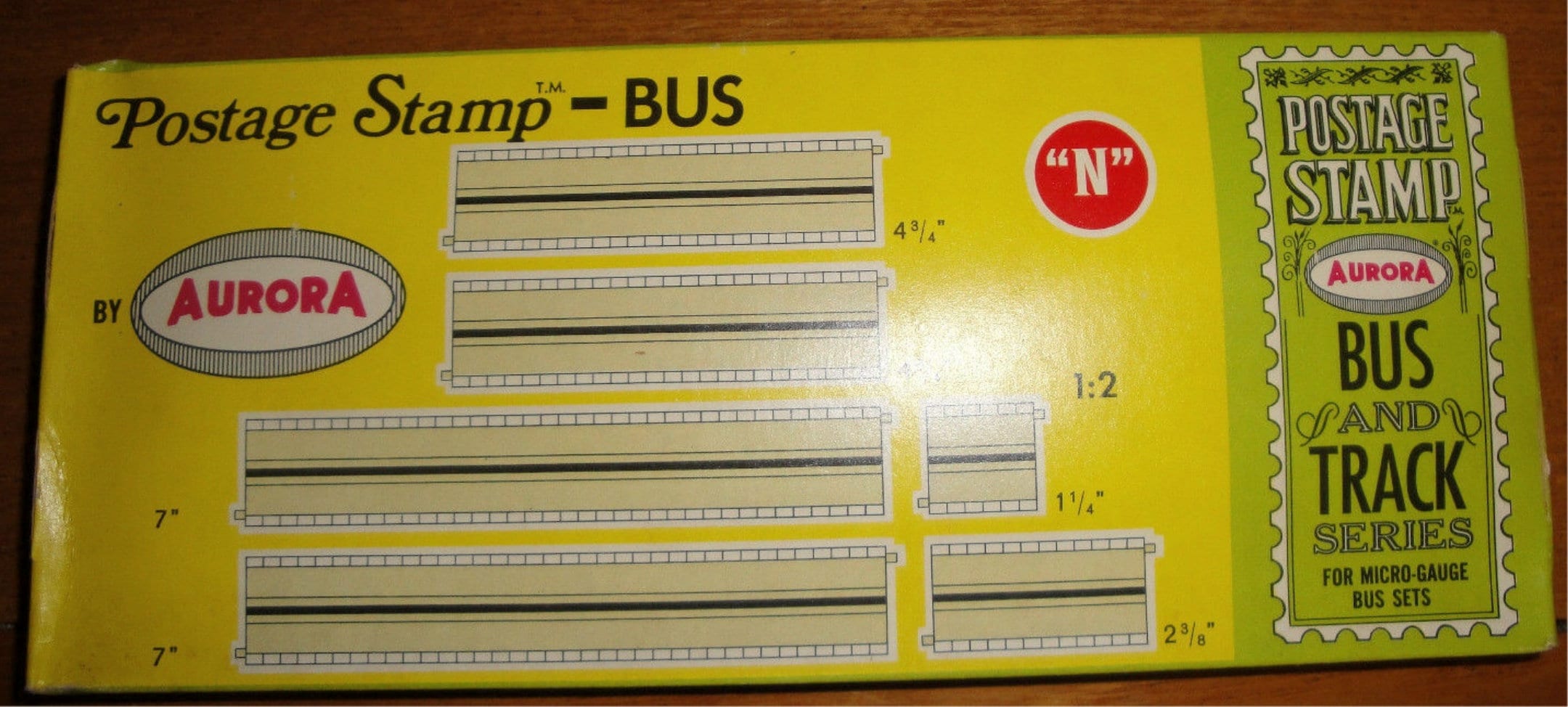 AURORA - Postage Stamp Bus Straight Track Set - NIB NOS - Etsy