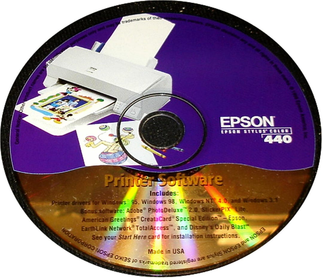 EPSON Stylus Color 440 Printer Software Drivers Windows 95, 98, NT 4.0 ...