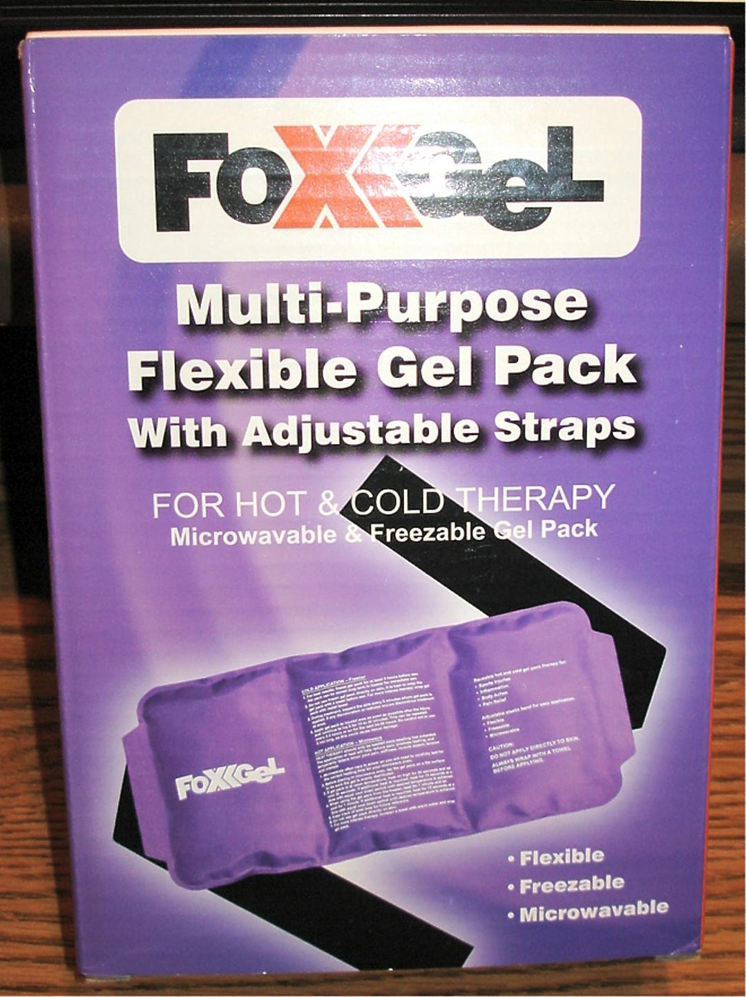 Flexible Hot & Cold Gel Ice Pack Therapy Pain Relief Large Reusable Adj ...