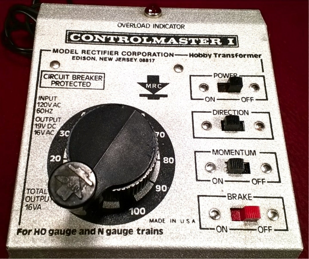 MRC CONTROLMASTER 1 Hobby Transformer Controller HO/N Train - Etsy