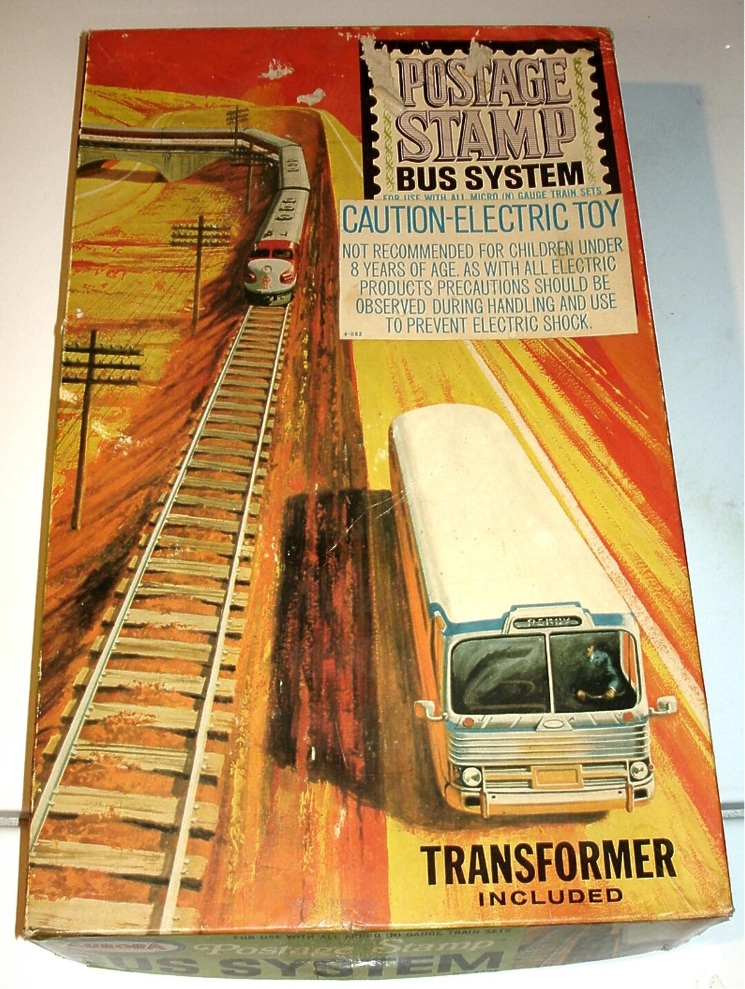 Vintage 1960's Postage Stamp Bus System - Aurora #4402 (D) - Etsy