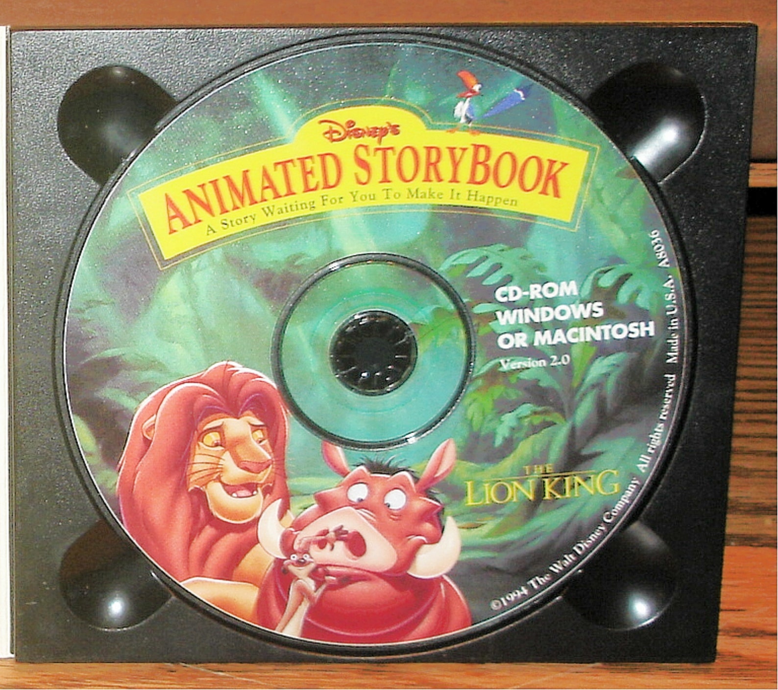 The Lion King Animated Story Book 1994 Disney Interactive CD-ROM - Etsy