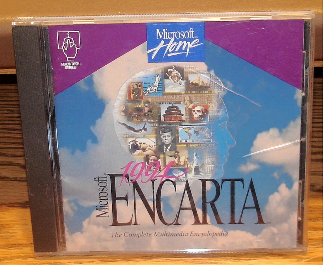 ENCARTA 1994 Microsoft Home CD-ROM Macintosh - Etsy