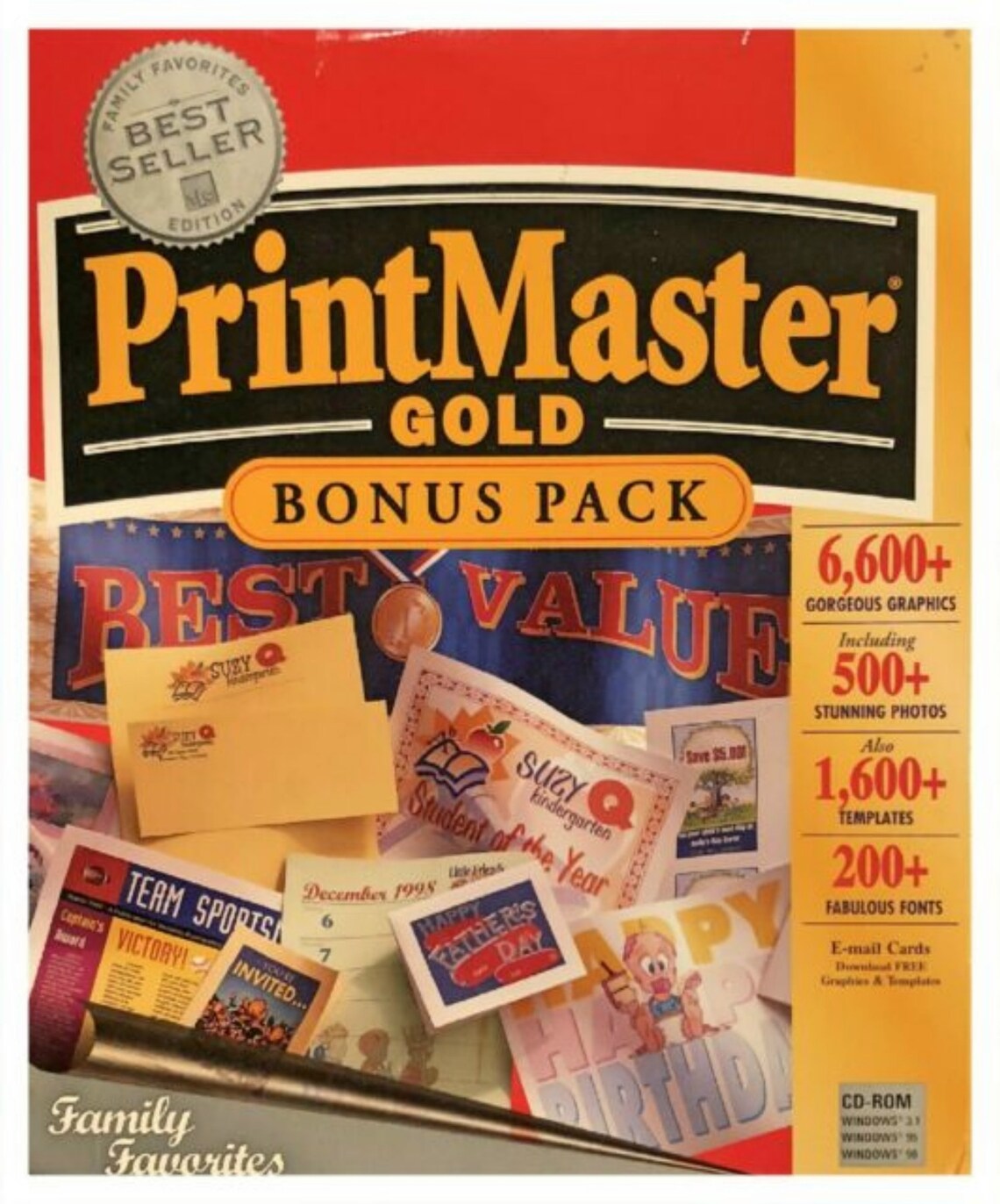 PRINTMASTER Gold Bonus Pack 1998 the Learning Company CD-ROM - Etsy Canada