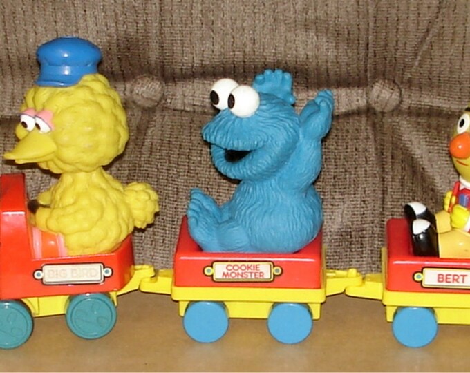 TYCO PRESCHOOL - Sesame Street Wind up Train - Needs TLC - Etsy