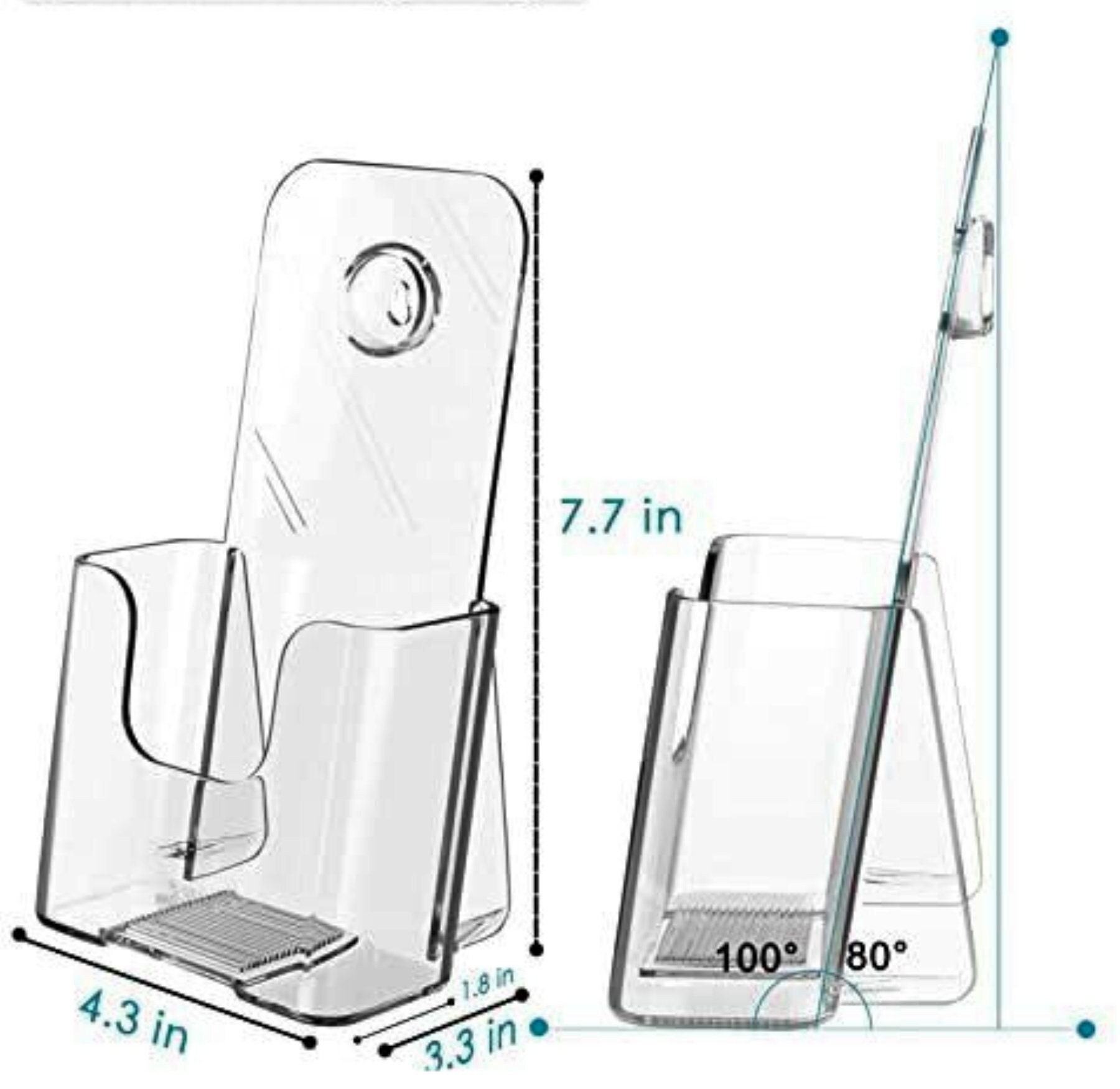Clear Plastic Trifold Brochure Pamphlet Holder Durable - Etsy