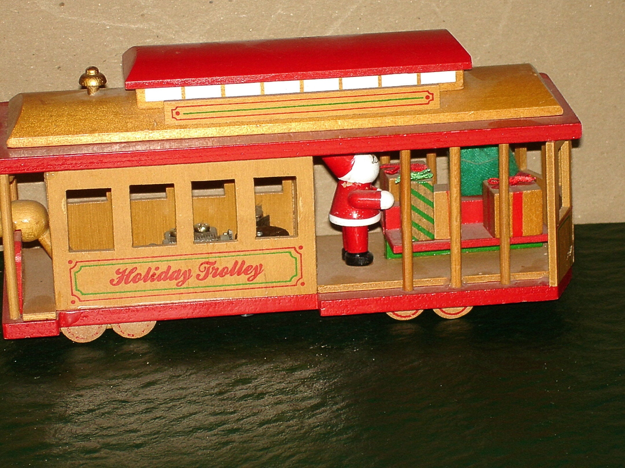 DAKIN Vintage Wooden San Francisco MUSIC BOX Trolley Plays - Etsy