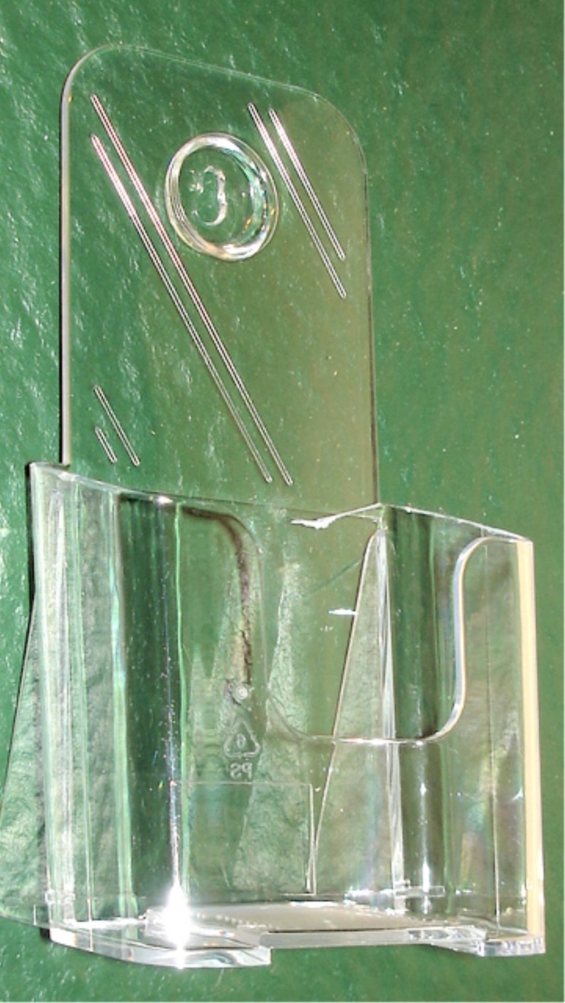 Clear Plastic Trifold Brochure Pamphlet Holder - Durable Acrylic ...