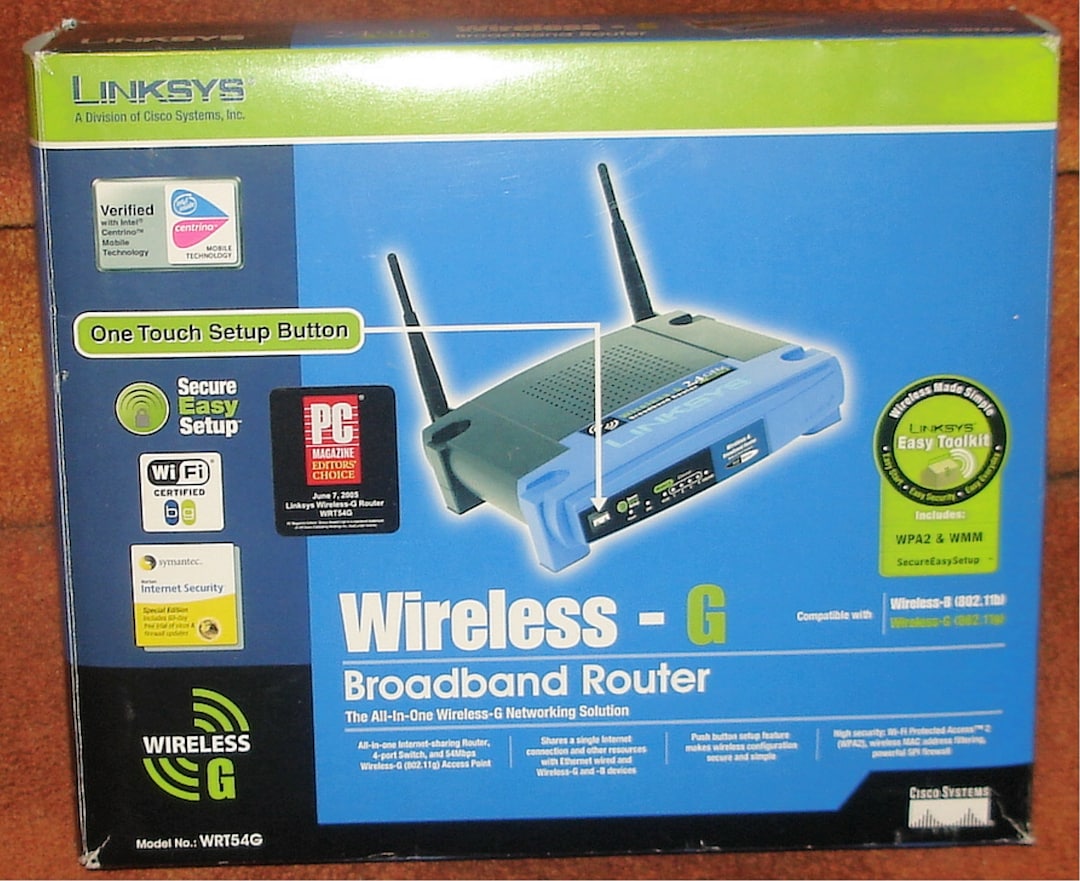 LINKSYS - Wireless-g Broadband Router - MODEL #WRT54G - WORKS! - Etsy