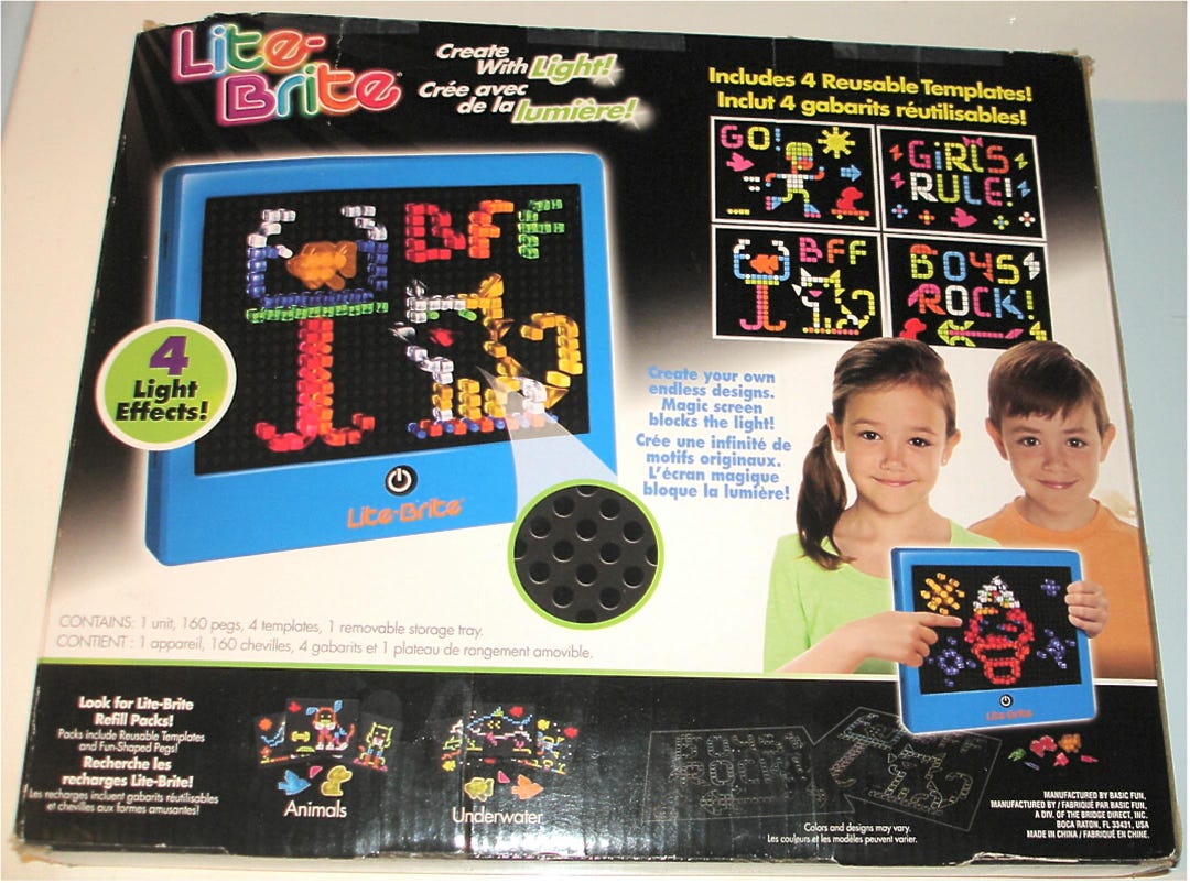 MATTEL - LITE-BRITE Magic Screen #01786 - Etsy