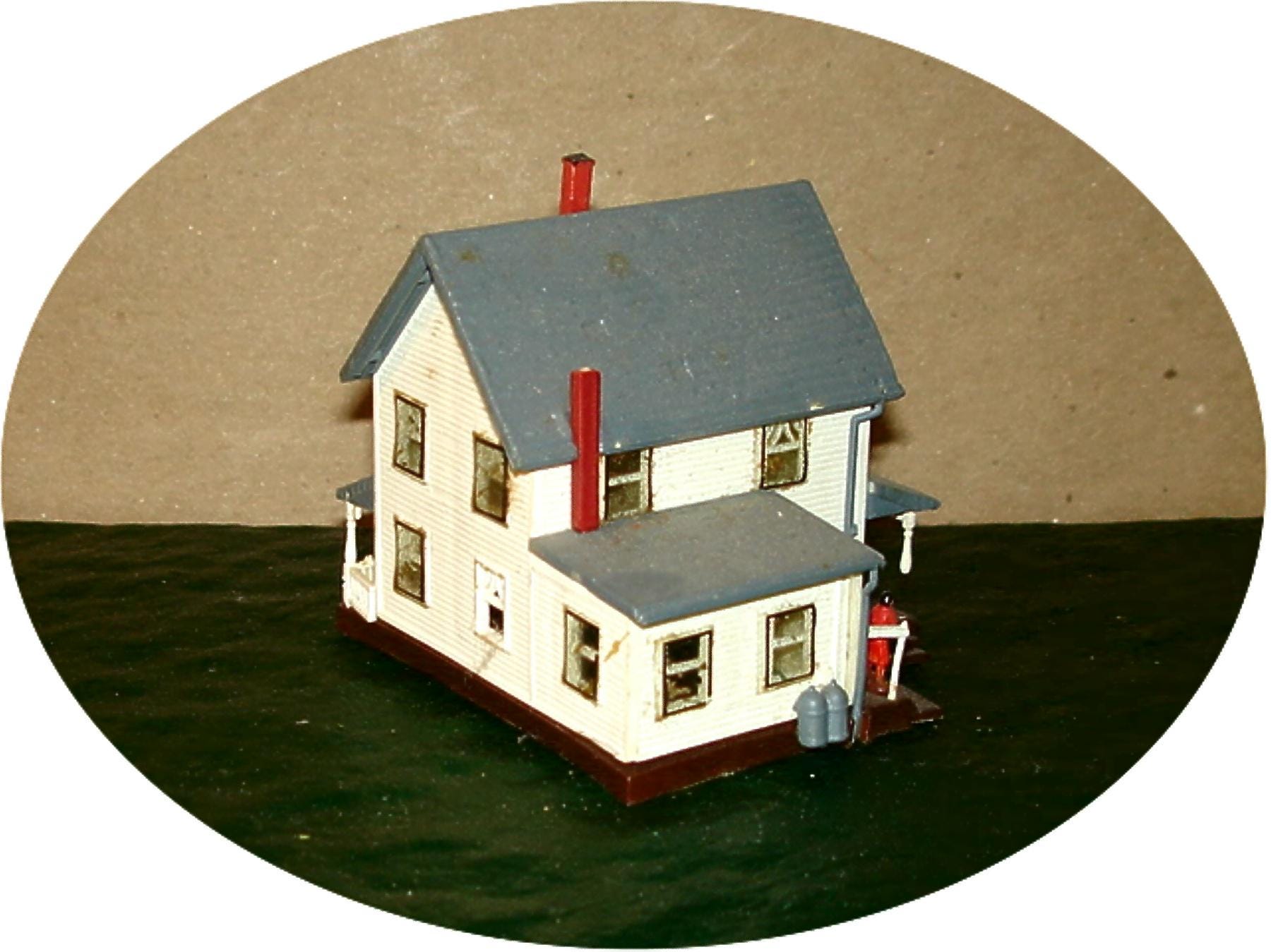 Vintage COUNTRY FARM HOUSE With 2 Figures N Train Building - Etsy