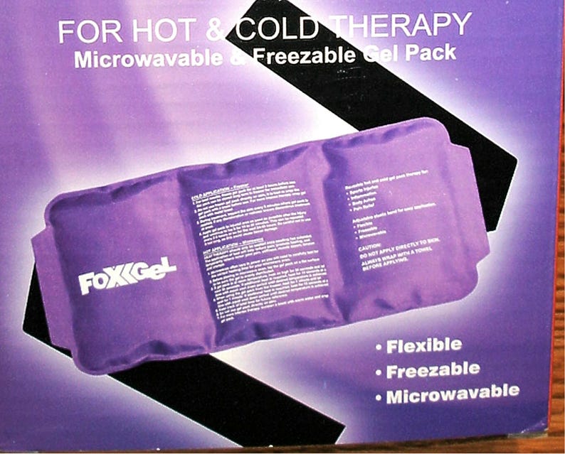 Flexible Hot & Cold Gel Ice Pack Therapy Pain Relief Large Reusable Adj ...