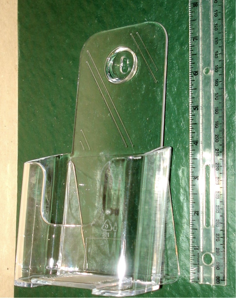 Clear Plastic Trifold Brochure Pamphlet Holder - Durable Acrylic ...