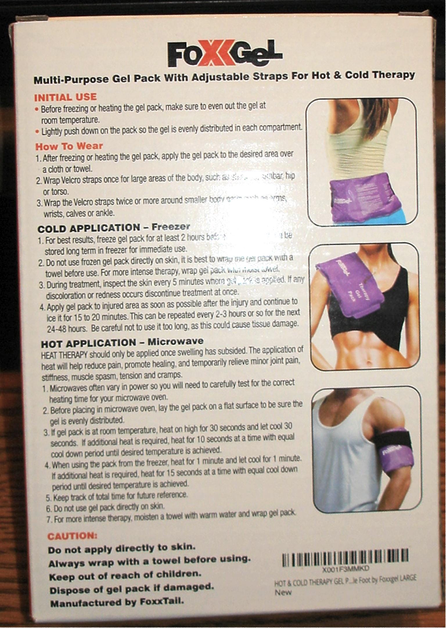 Flexible Hot & Cold Gel Ice Pack Therapy Pain Relief Large Reusable Adj ...