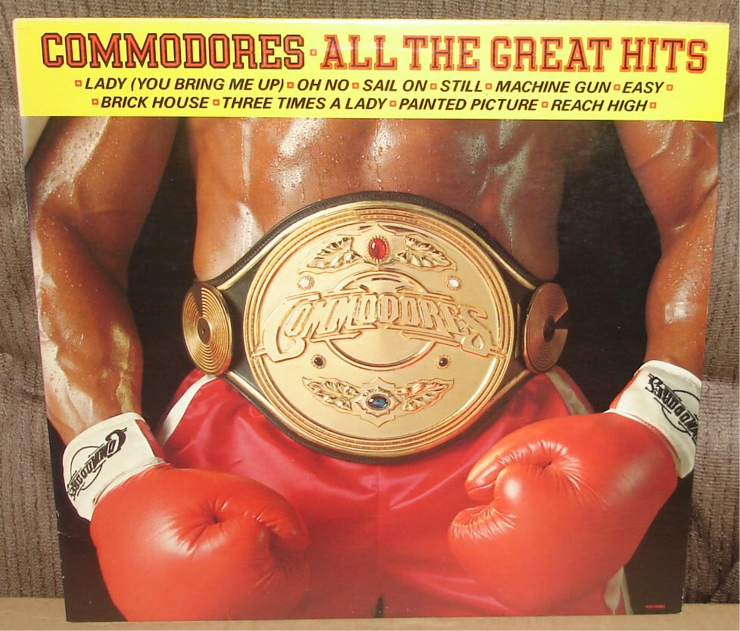 The Commodores All the Great Hits 1982 Funk Disco Soul Record Album LP ...