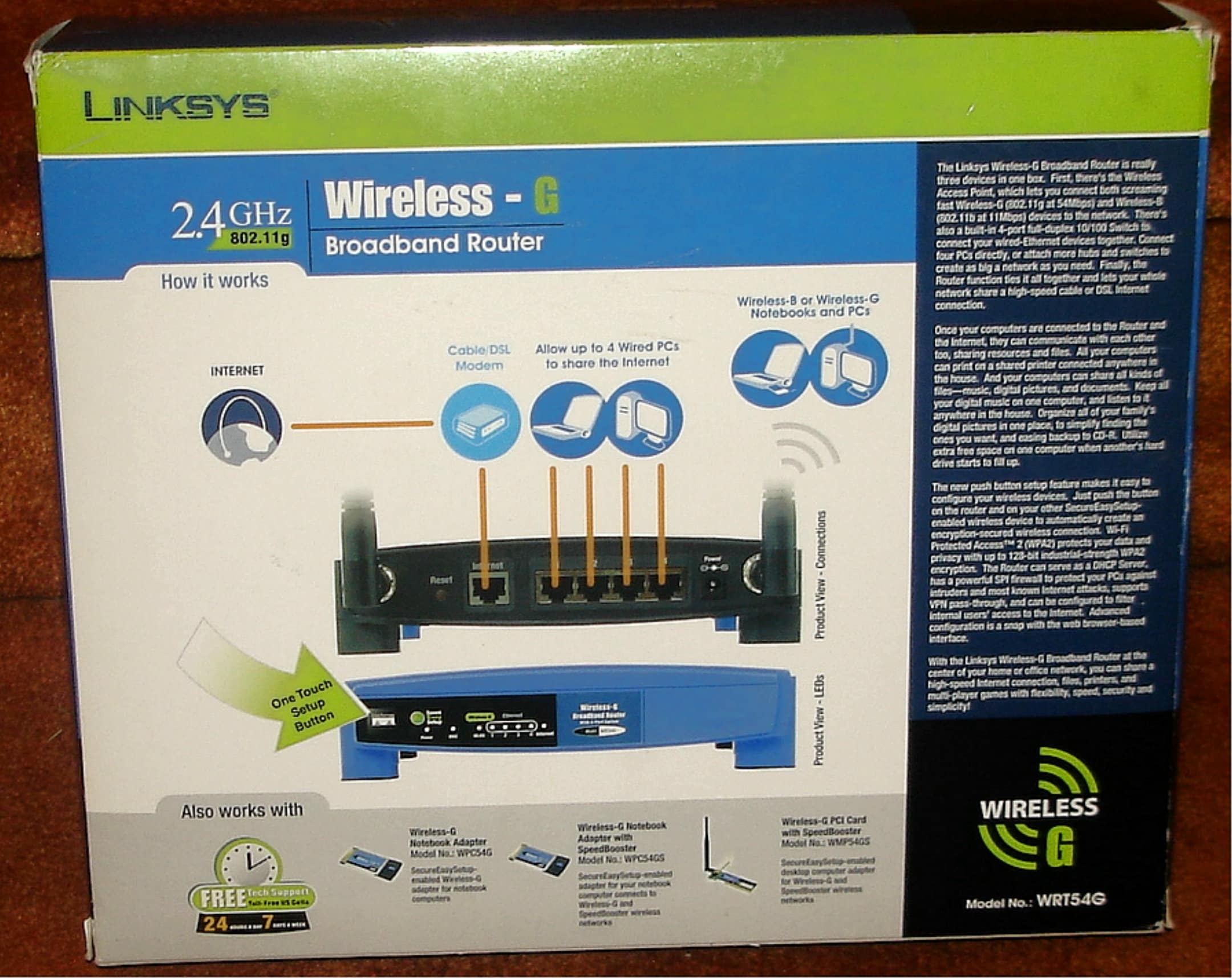 LINKSYS - Wireless-g Broadband Router - MODEL #WRT54G - WORKS! - Etsy