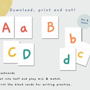 26 Educative Alphabet Cards |kawaii Design | Montessori Flashcards ...