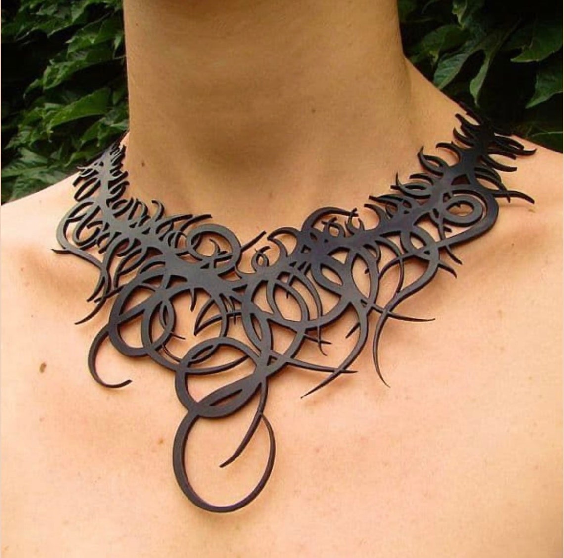 Lightweight Recycled Rubber Necklace - by Design Tun - Etsy