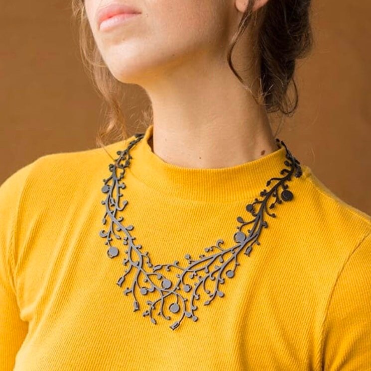 Lightweight Recycled Rubber Necklace by Design Tun | Etsy