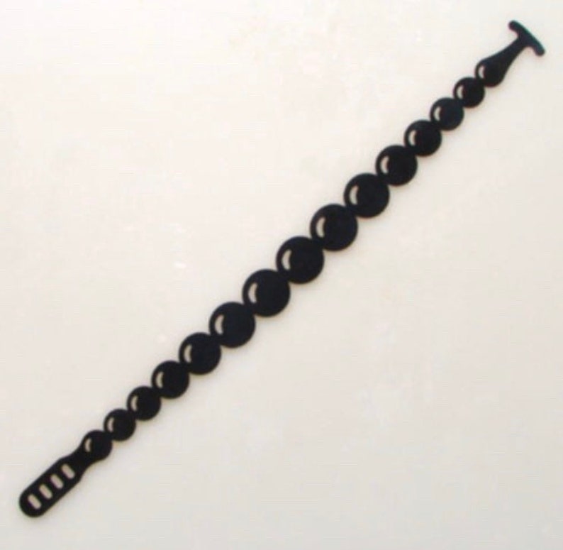 Lightweight Recycled Rubber Black Pearls Choker- by Design Tun - Etsy