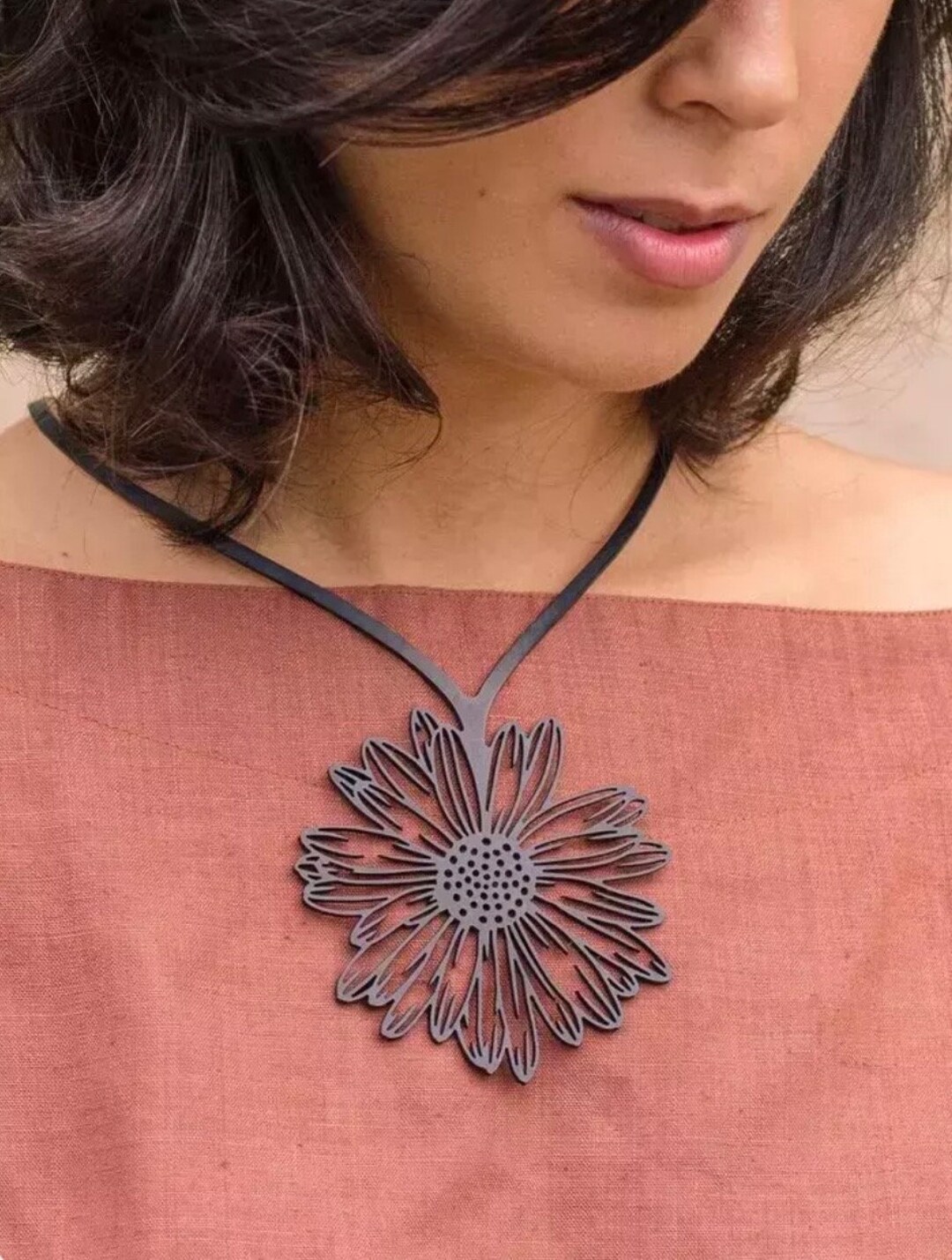 Rubber Necklace | Recycled Jewellery | Contemporary Jewelry | Gift for ...