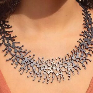 Rubber Necklace | Recycled Jewellery | Contemporary Jewelry | Gift for ...
