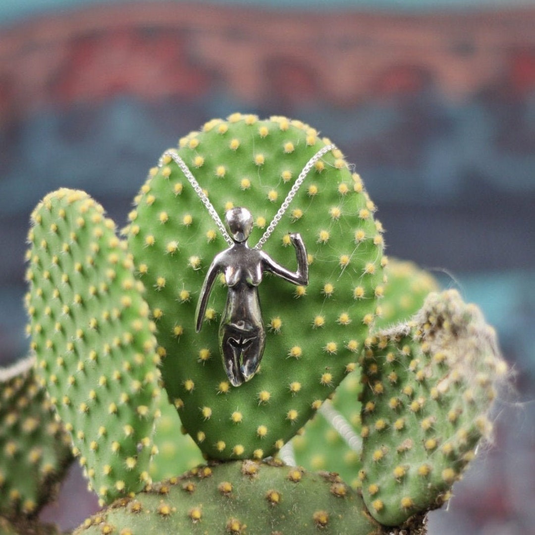 Solid Sterling Silver Goddess Pendant - Etsy