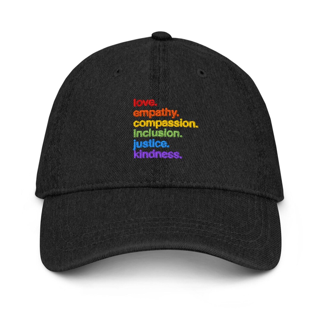 Kindness Is' Pride Denim Baseball Hat - Etsy