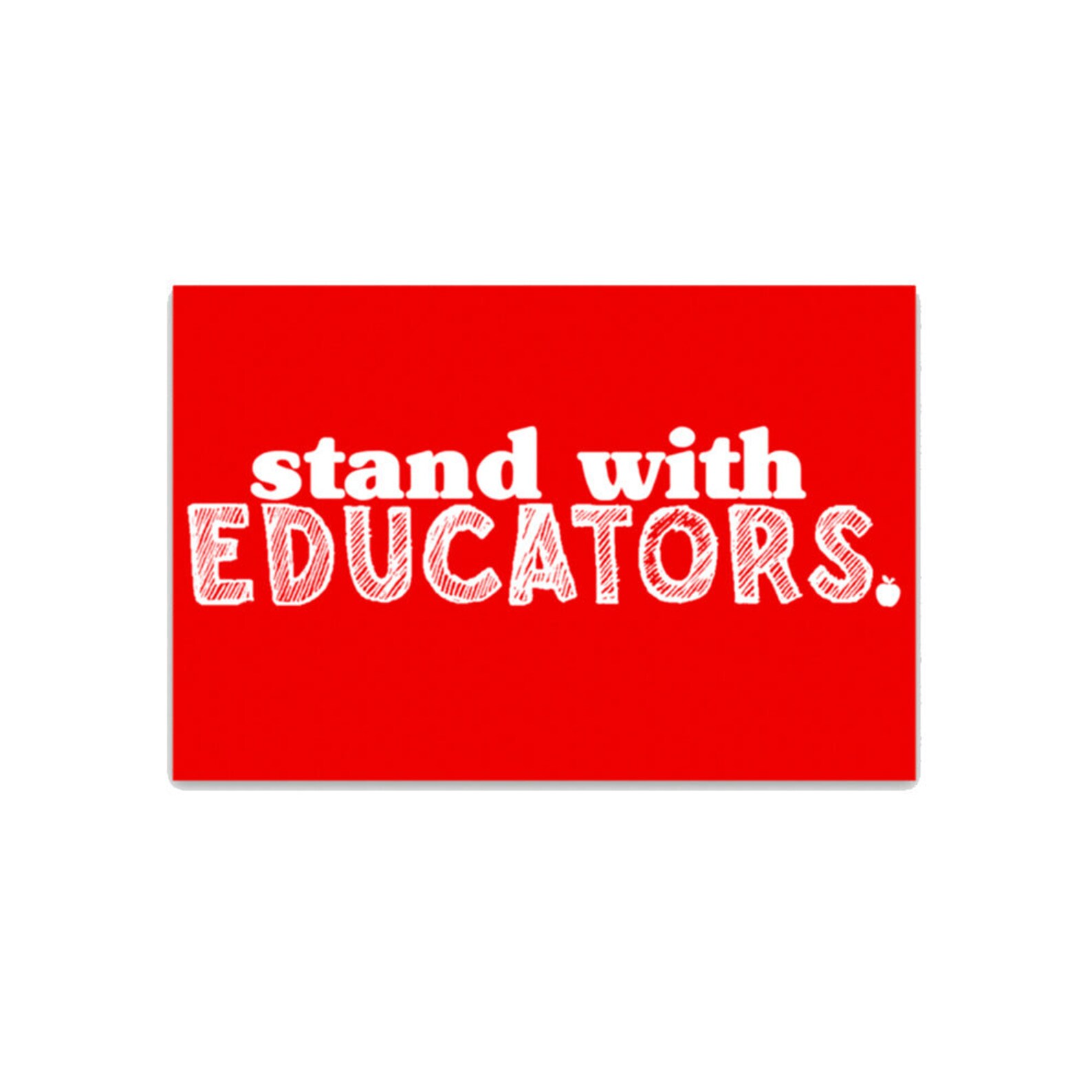 Stand With Educators Sticker - Etsy