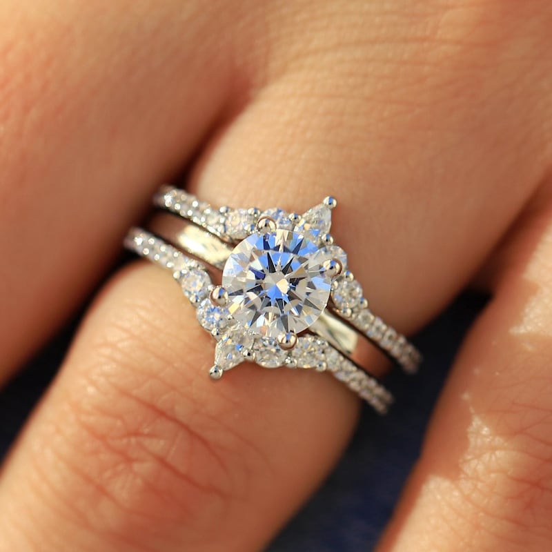 White Gold Ring - Etsy